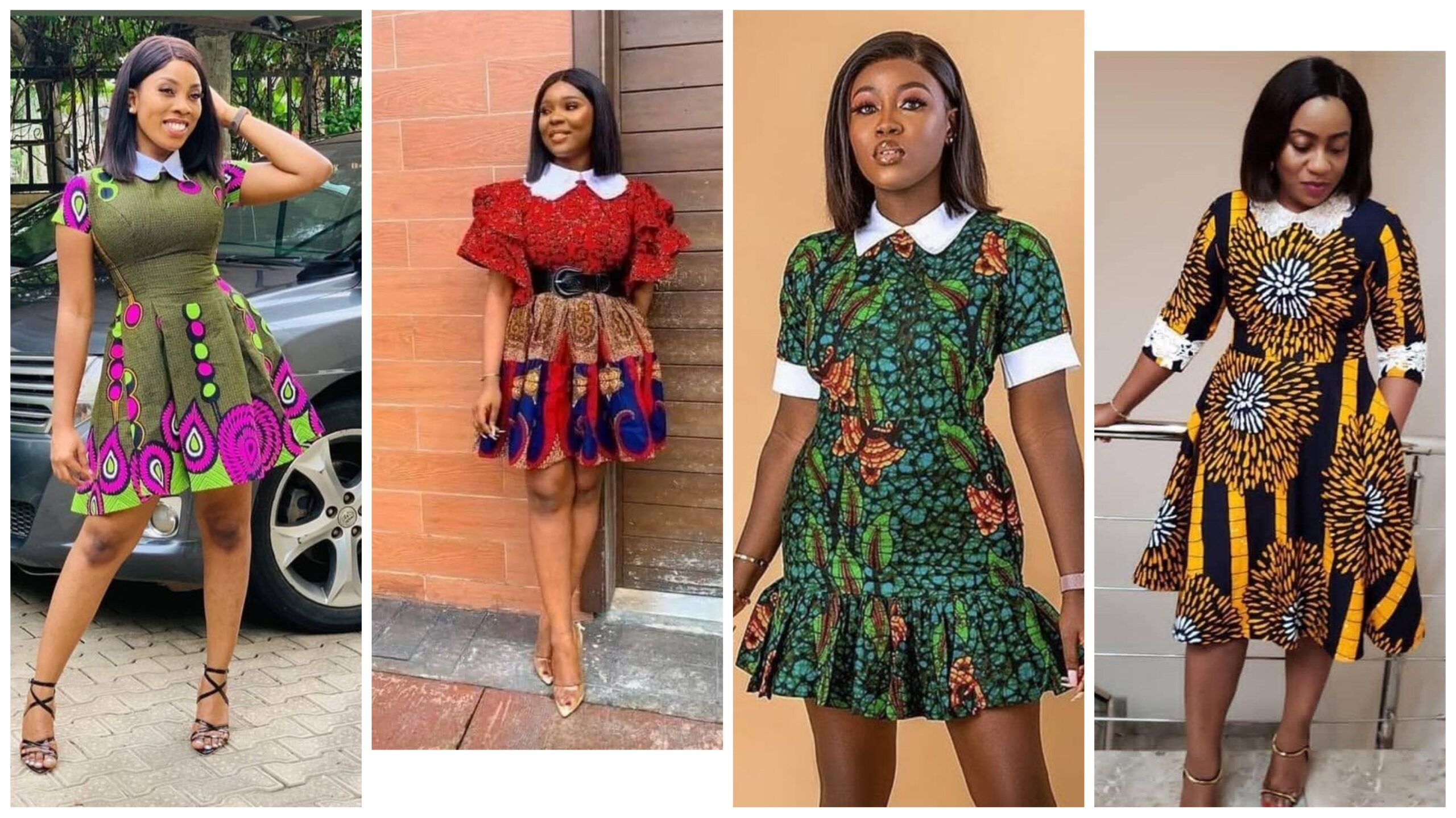 Stylish Ankara White Collar Dress Styles For Formal Events - Welcome to ...
