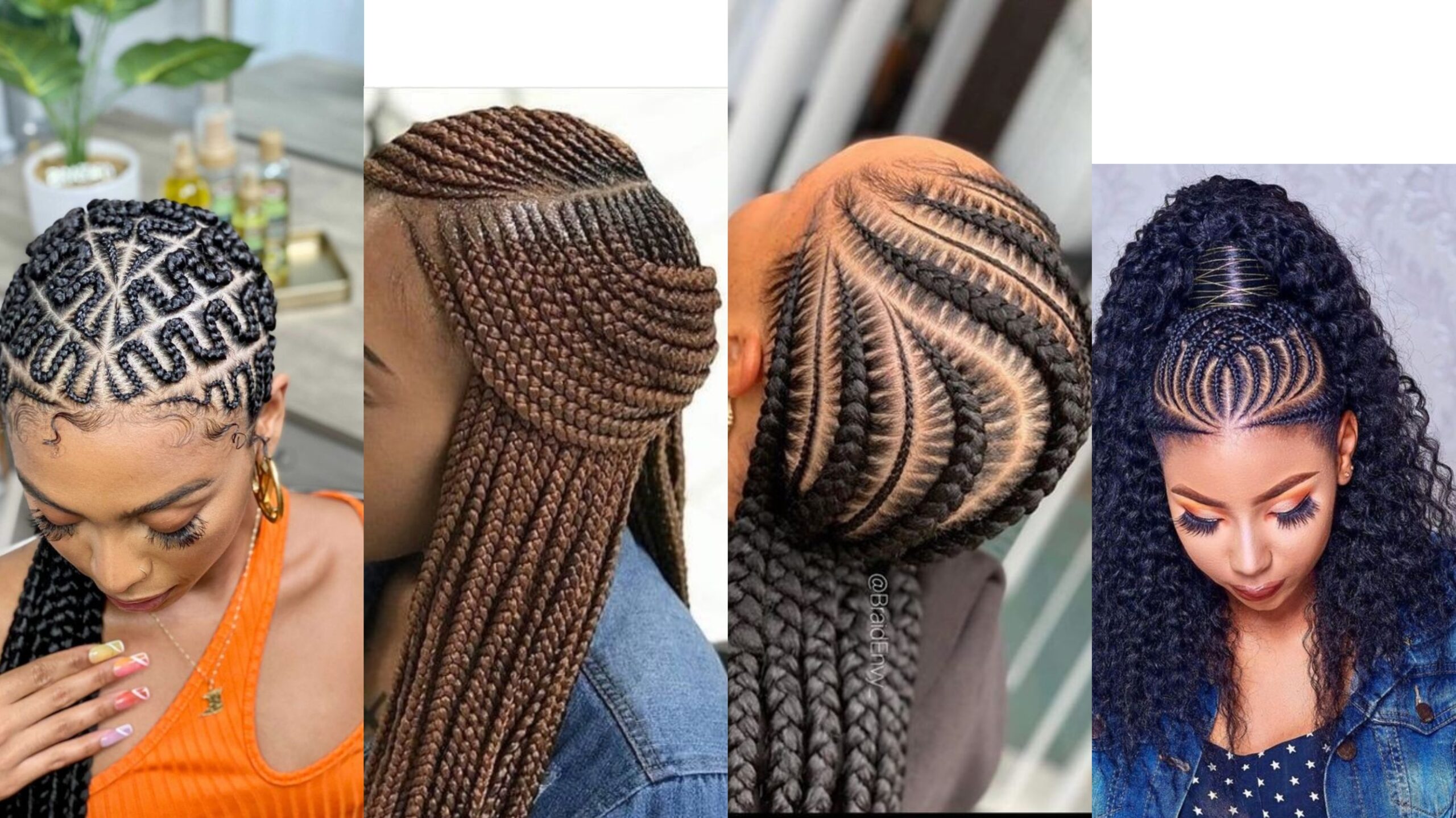 30+ Fascinating Ways To Style/ Pack Ghana and Box Braids Hairstyles.